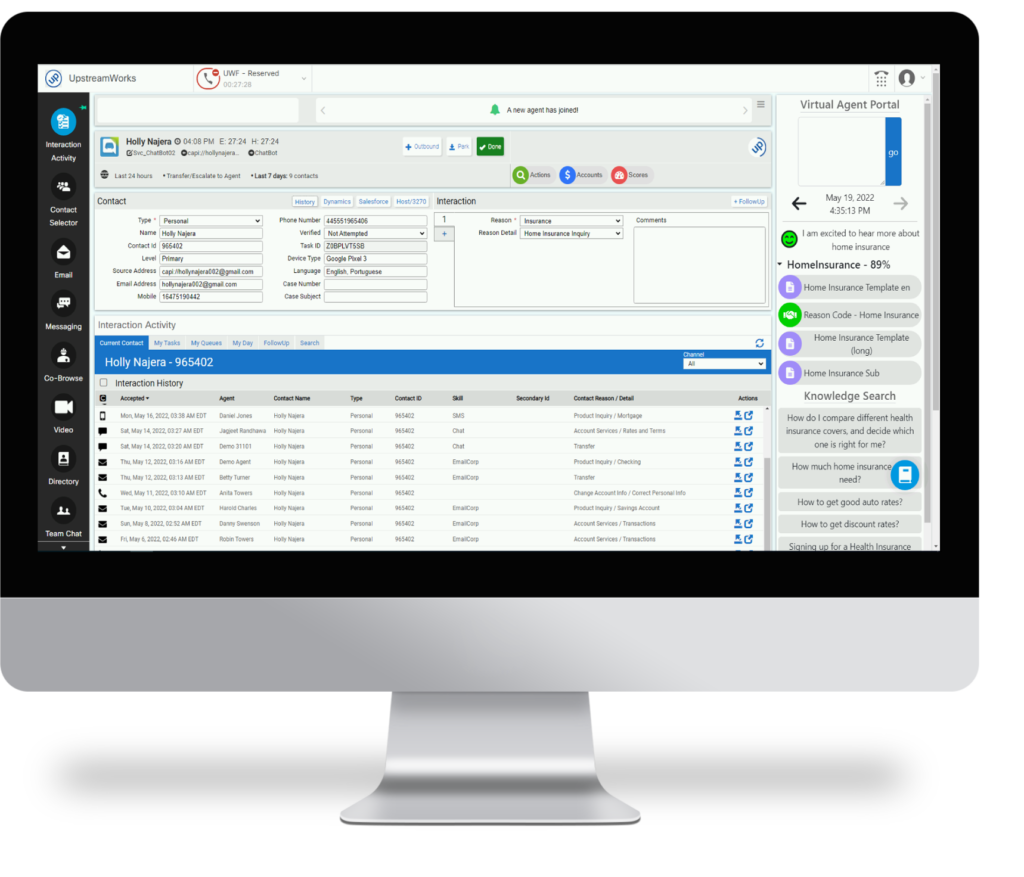 Healthcare Contact Center upstreamworks.com